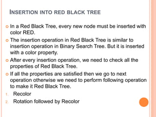 Red black tree insertion | PPT