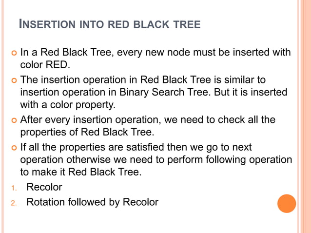 Red Black Tree Insertion Ppt