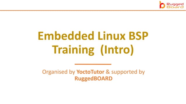Embedded Linux Bsp Training Intro Pdf Operating Systems Computer Software And Applications