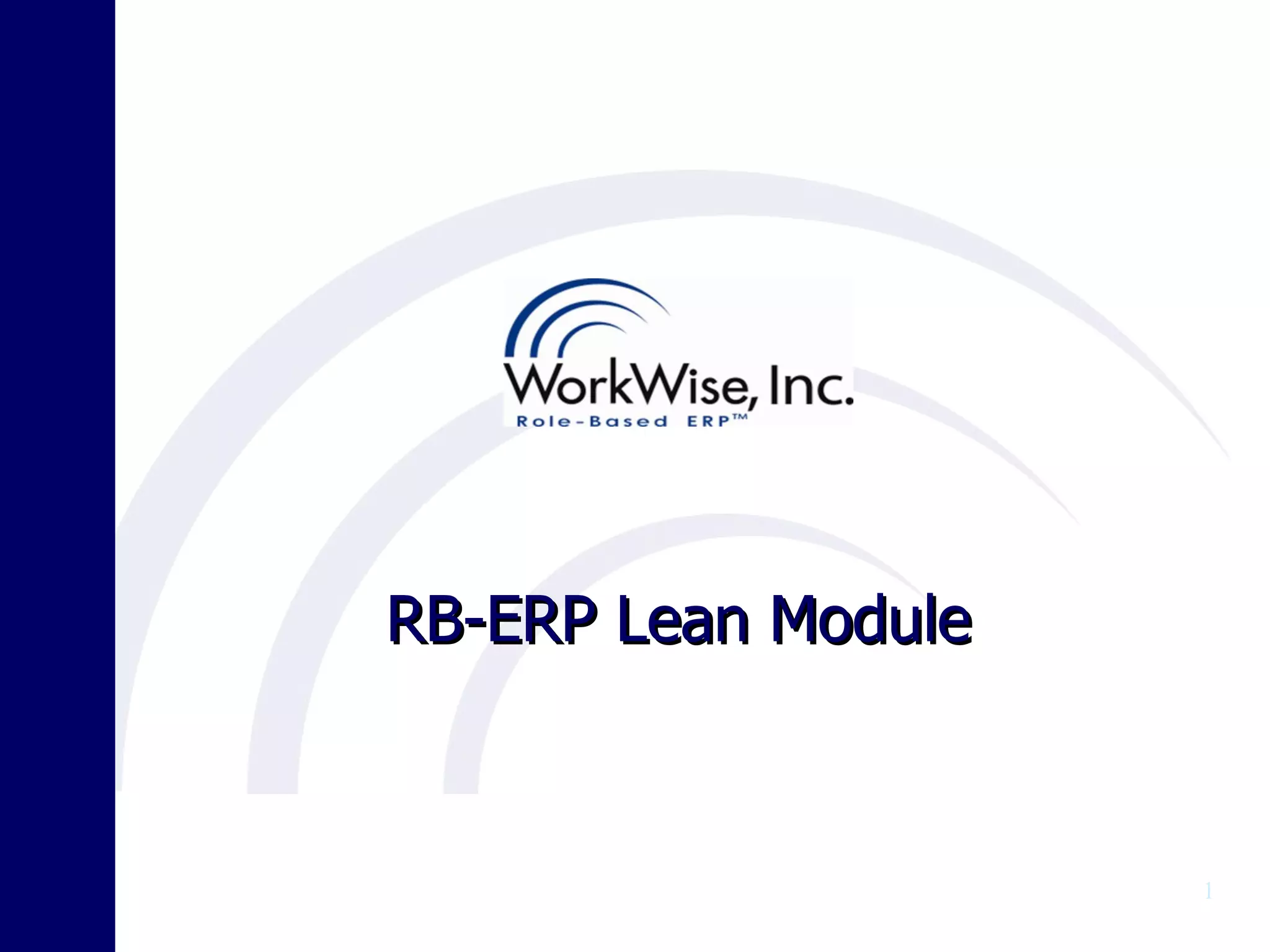 Rb erp lean module overview | PPT