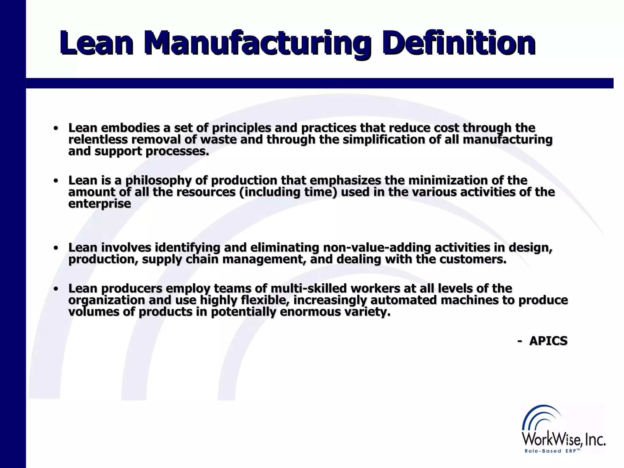 Rb erp lean module overview | PPT