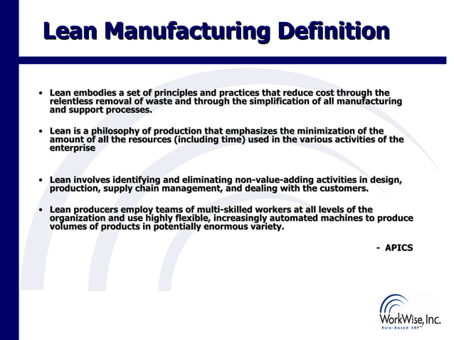 Rb erp lean module overview | PPT