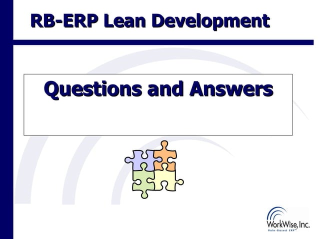 Rb erp lean module overview | PPT