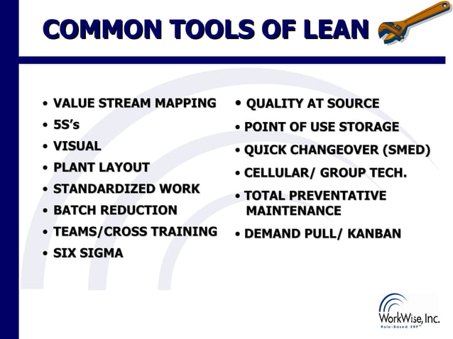 Rb erp lean module overview | PPT
