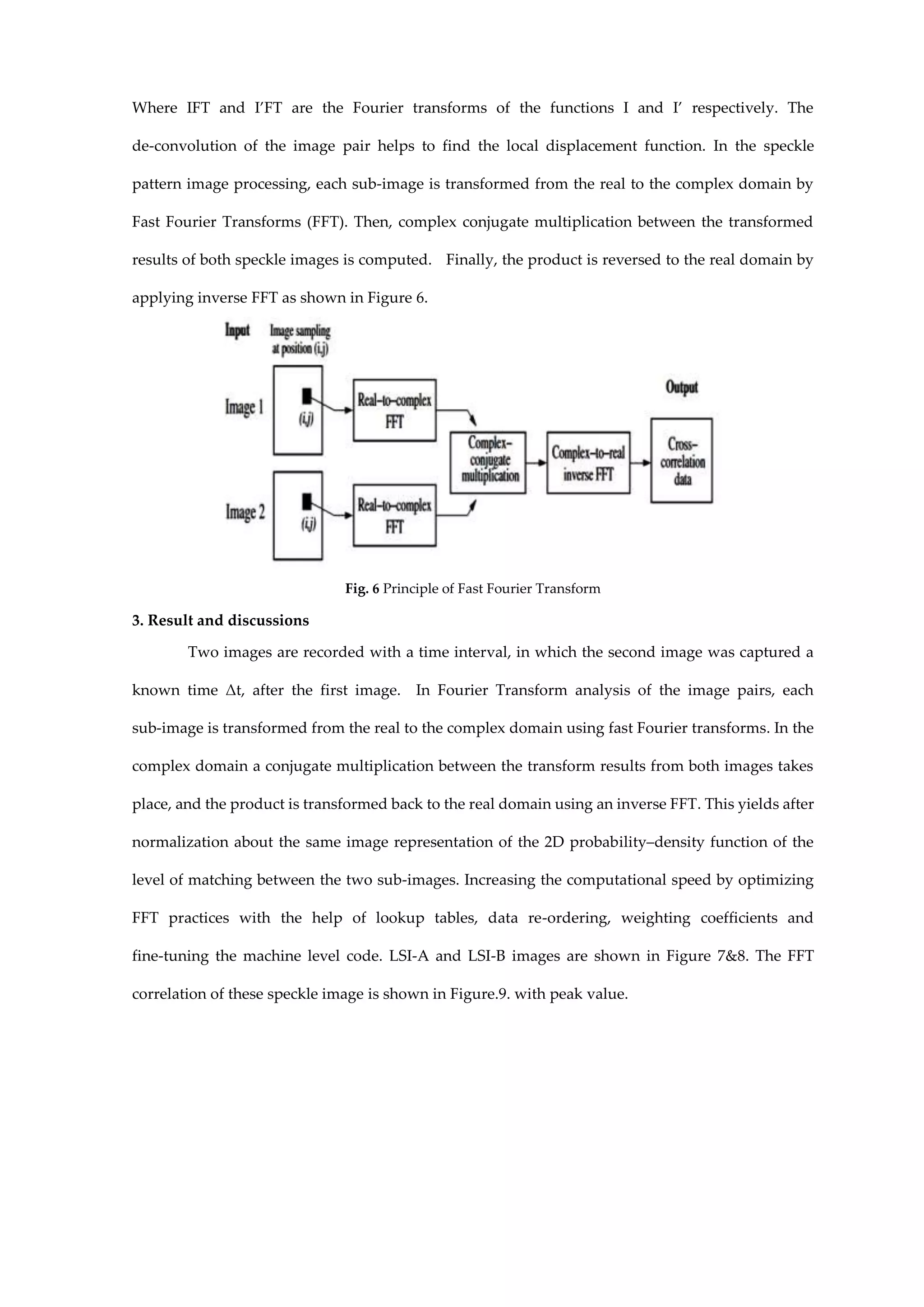 Sub-windowed laser speckle image velocimetry by fast fourier transform ...