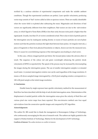 Sub-windowed laser speckle image velocimetry by fast fourier transform technique | PDF | 3-D ...