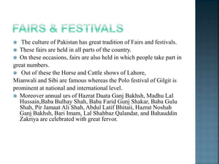 culture and cultural element of a Pakistani community | PPTX
