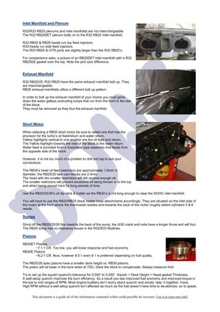 Rb30 dohc guide | PDF