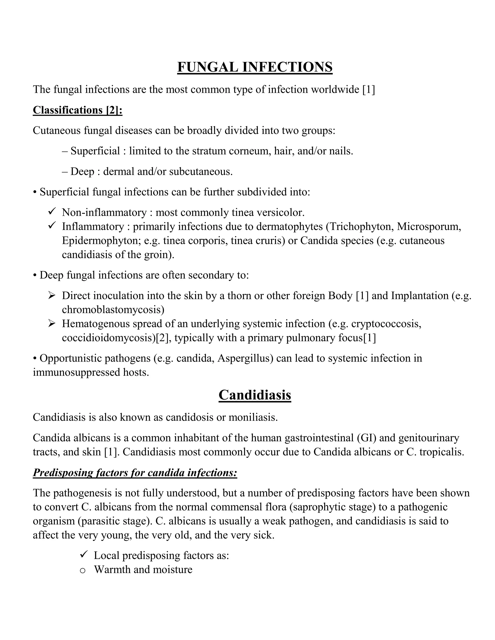 3rd lecture fungal infection | PDF