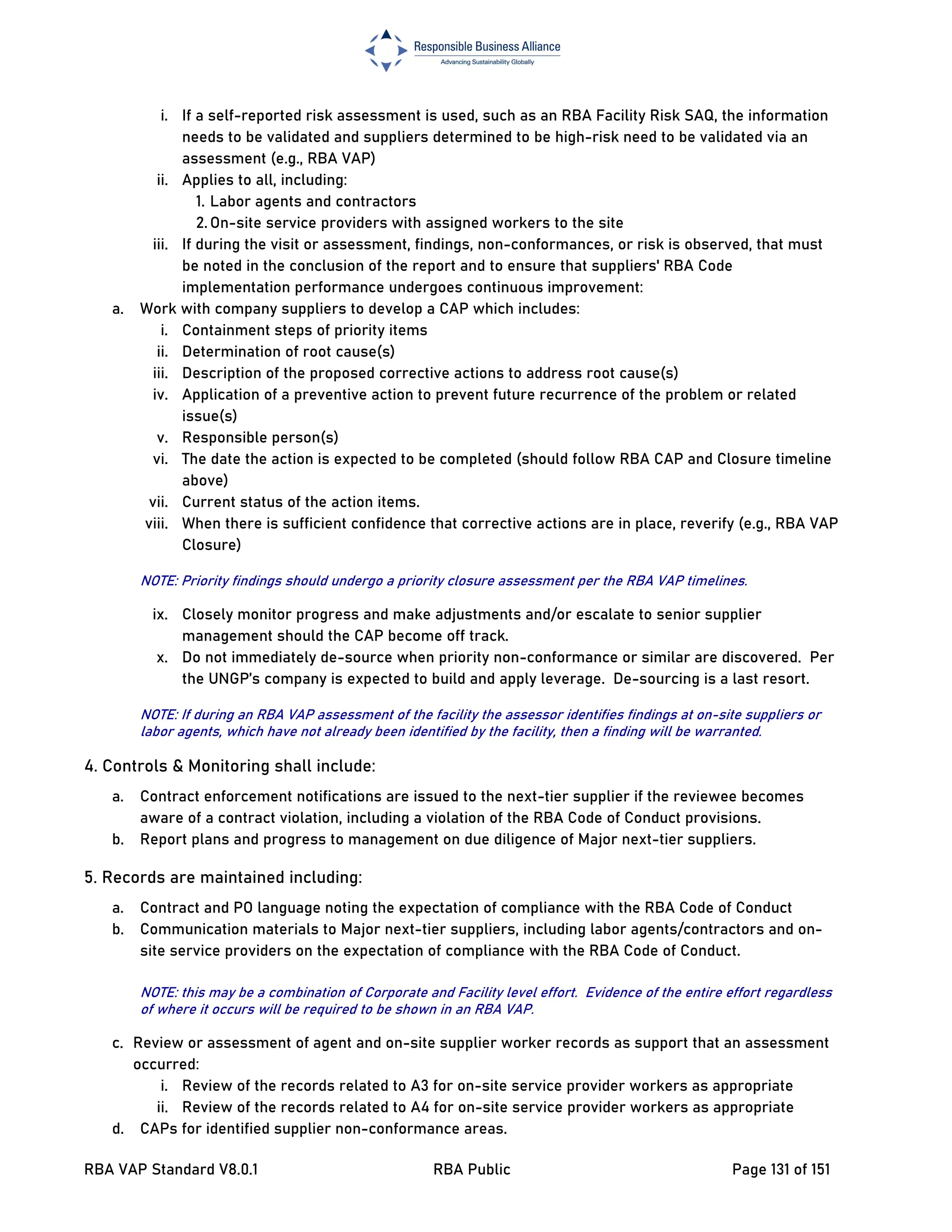 RBA-VAP-Standard Responsible Business Alliance Code of Conduct v8.0 | PDF