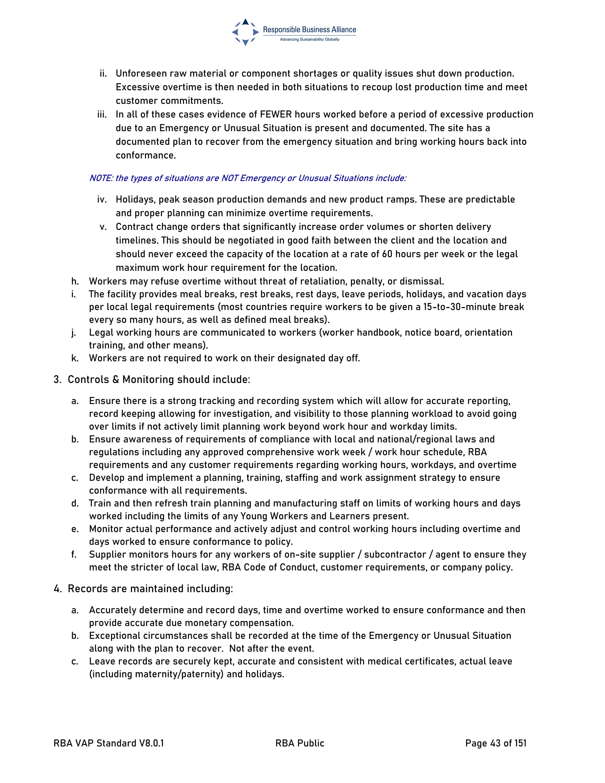 RBA-VAP-Standard Responsible Business Alliance Code of Conduct v8.0 | PDF