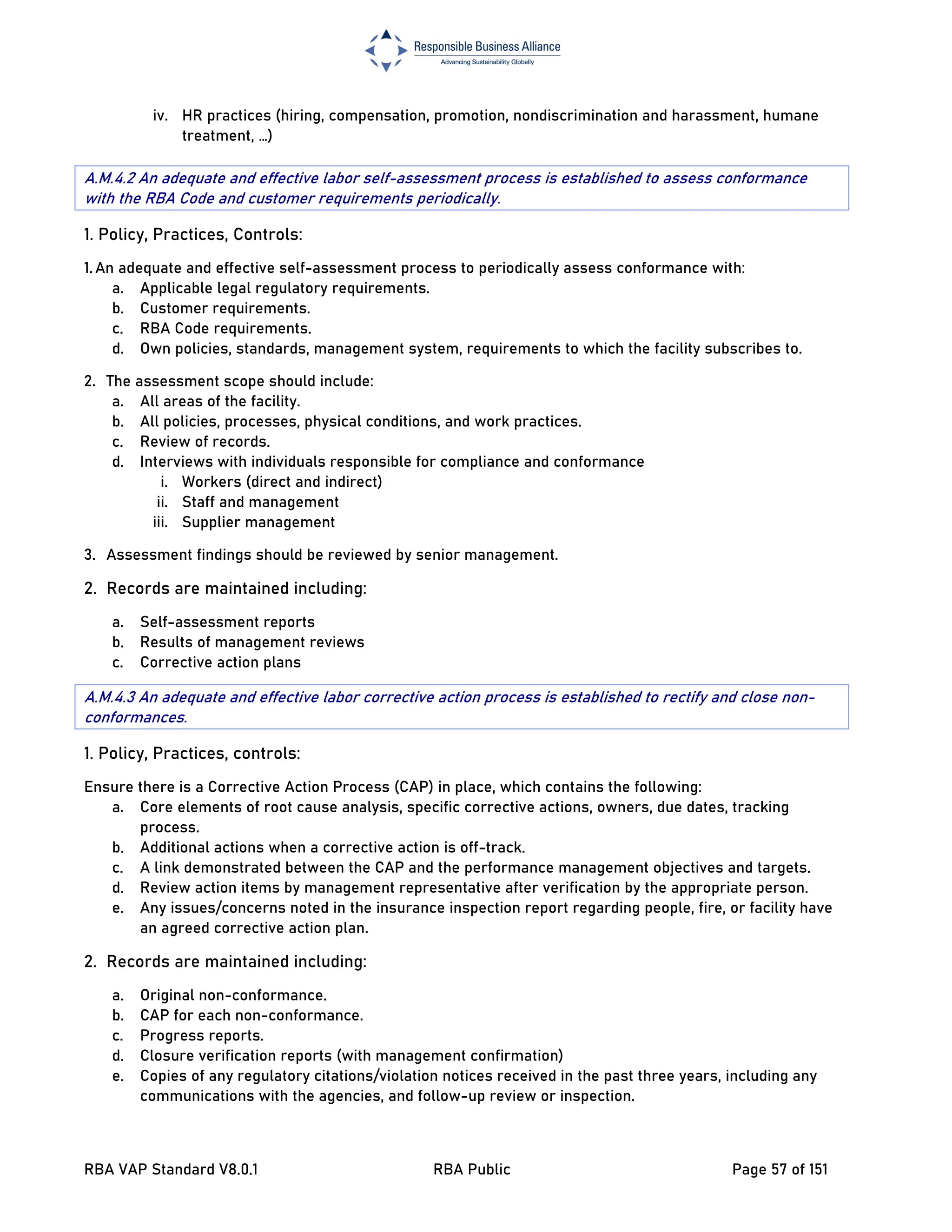 RBA-VAP-Standard Responsible Business Alliance Code of Conduct v8.0 | PDF