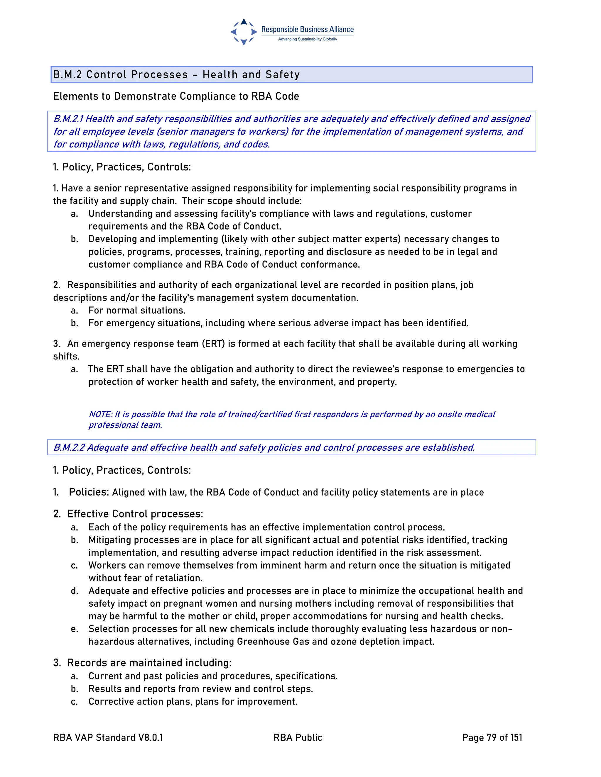 RBA-VAP-Standard Responsible Business Alliance Code of Conduct v8.0 | PDF