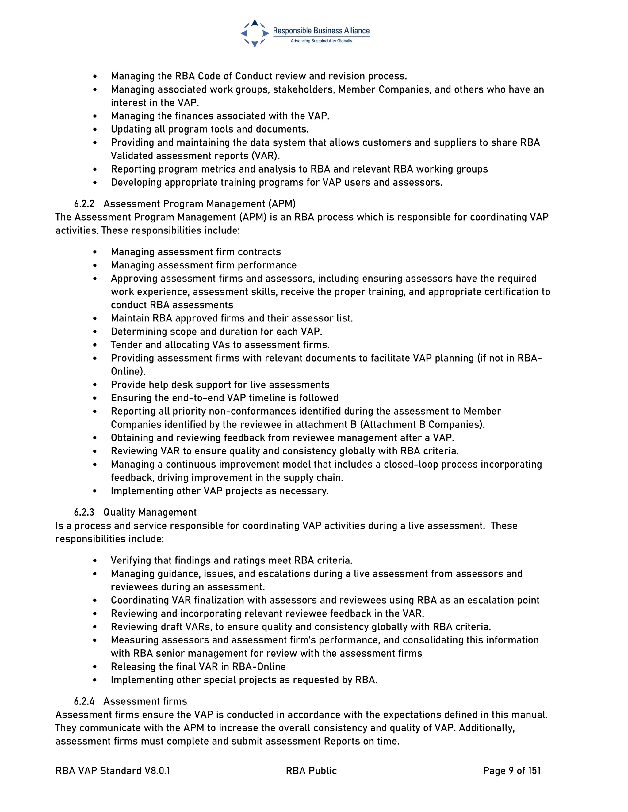 RBA-VAP-Standard Responsible Business Alliance Code of Conduct v8.0 | PDF