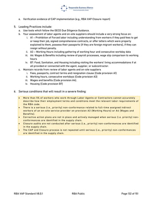 RBA-VAP-Standard Responsible Business Alliance Code of Conduct v8.0 | PDF