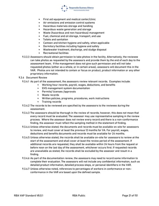 RBA-VAP-Standard Responsible Business Alliance Code of Conduct v8.0 | PDF