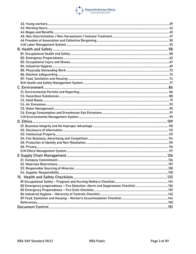 RBA-VAP-Standard Responsible Business Alliance Code of Conduct v8.0 | PDF