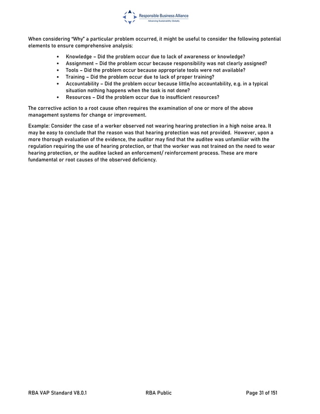 RBA-VAP-Standard Responsible Business Alliance Code of Conduct v8.0 | PDF