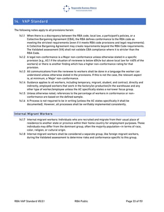 RBA-VAP-Standard Responsible Business Alliance Code of Conduct v8.0 | PDF