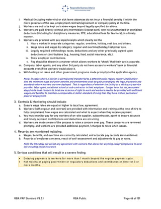 RBA-VAP-Standard Responsible Business Alliance Code of Conduct v8.0 | PDF