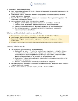 RBA-VAP-Standard Responsible Business Alliance Code of Conduct v8.0 | PDF