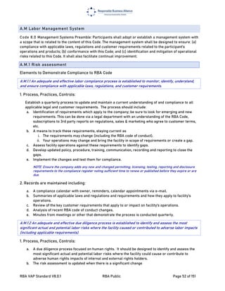 RBA-VAP-Standard Responsible Business Alliance Code of Conduct v8.0 | PDF