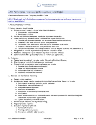 RBA-VAP-Standard Responsible Business Alliance Code of Conduct v8.0 | PDF