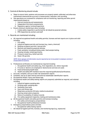 RBA-VAP-Standard Responsible Business Alliance Code of Conduct v8.0 | PDF