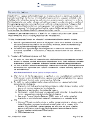 RBA-VAP-Standard Responsible Business Alliance Code of Conduct v8.0 | PDF