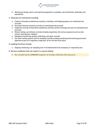 RBA-VAP-Standard Responsible Business Alliance Code of Conduct v8.0 | PDF