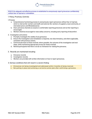 RBA-VAP-Standard Responsible Business Alliance Code of Conduct v8.0 | PDF
