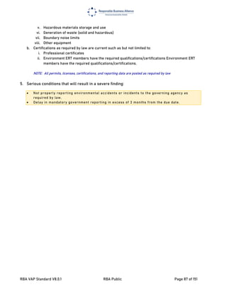 RBA-VAP-Standard Responsible Business Alliance Code of Conduct v8.0 | PDF