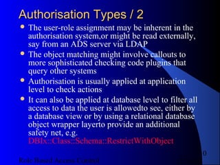Role based access control | PPT