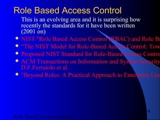 Role based access control | PPT
