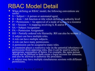 Role based access control | PPT