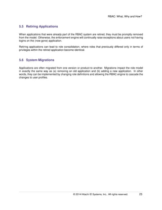 Role Based Access Control - Overview | PDF