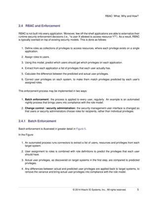 Role Based Access Control - Overview | PDF