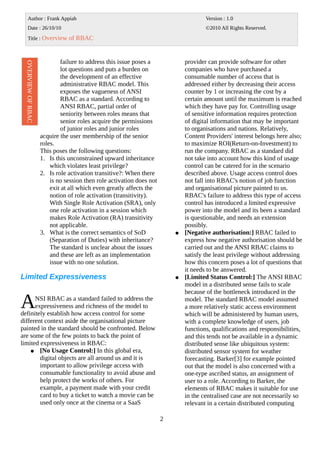 Overview Of RBAC | PDF