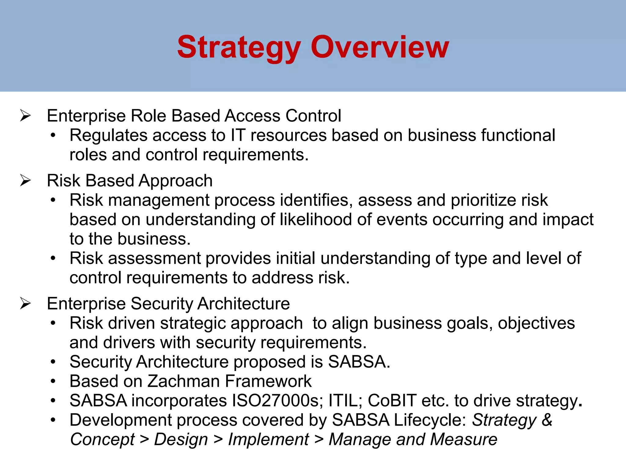 E-RBAC Development - A Risk Based Security Architecture Approach | PPT