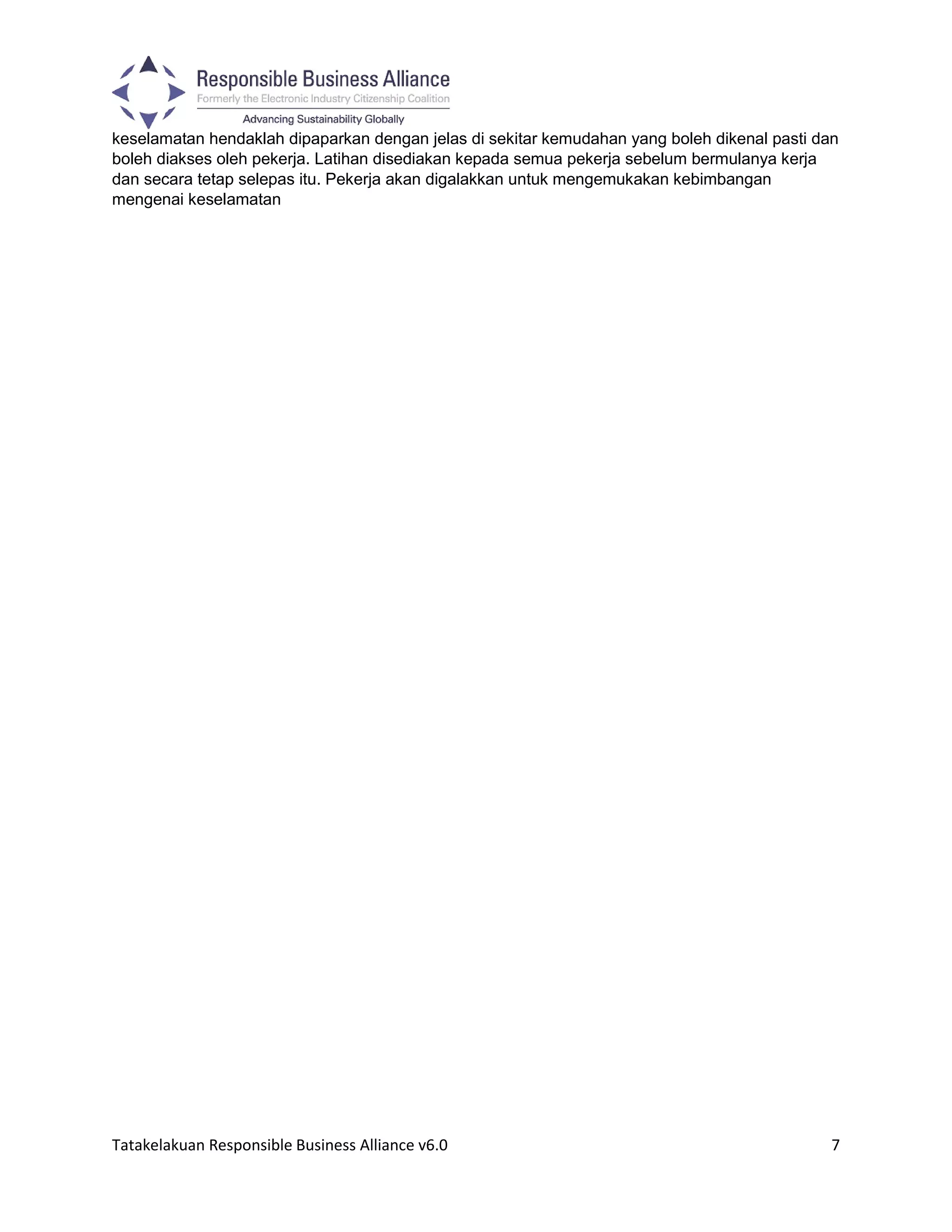 Rba code of conduct 6.0 malay | PDF