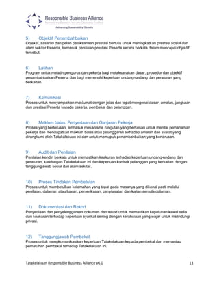 Rba code of conduct 6.0 malay | PDF