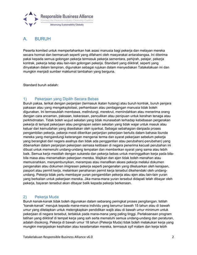 Rba code of conduct 6.0 malay | PDF