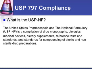 R Bays USP 797 Compliance | PDF | Pharmaceutical Industry | Industries