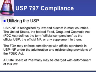 R Bays USP 797 Compliance | PDF | Pharmaceutical Industry | Industries