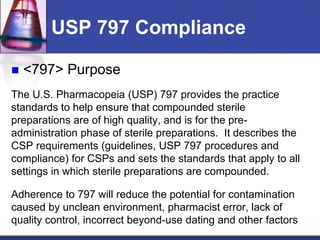 R Bays USP 797 Compliance | PDF | Pharmaceutical Industry | Industries