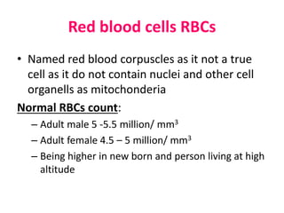 Red Blood Corpuscles | PPTX