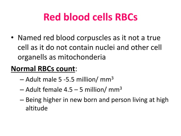 Red Blood Corpuscles | PPTX