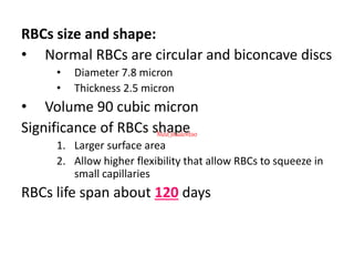 Red Blood Corpuscles | PPTX