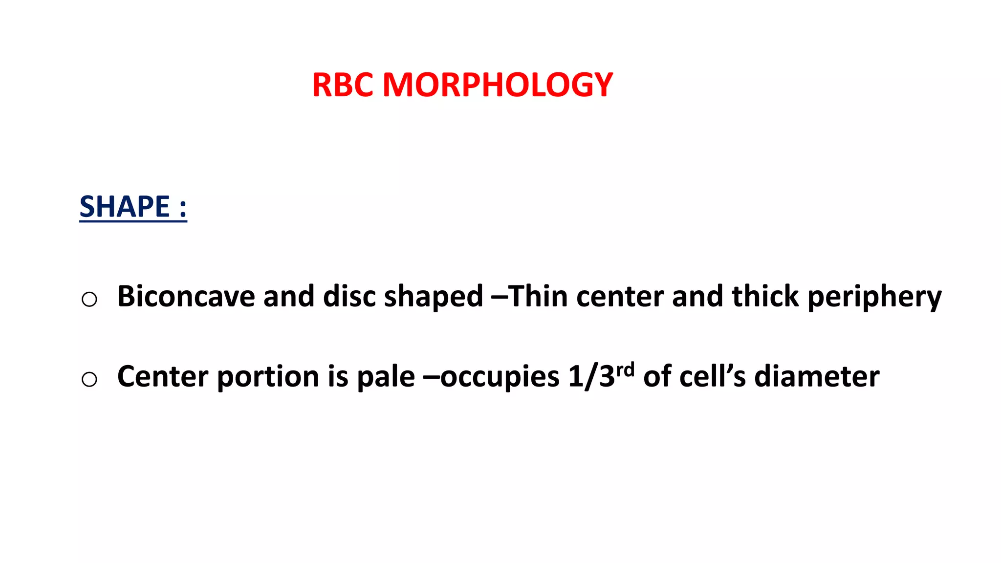 RBC.pptx | Blood Disorders | Diseases and Conditions