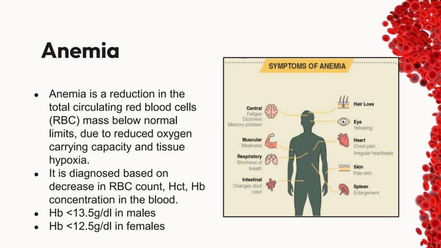 RBC - Anemia.pptx RBC, Anemia, Hemolysis - Extravascular hemolysis , Intravascular hemolysis in ...